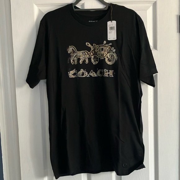 Coach | Shirts | Coach Black Graphic Mens Shirt | Poshmark